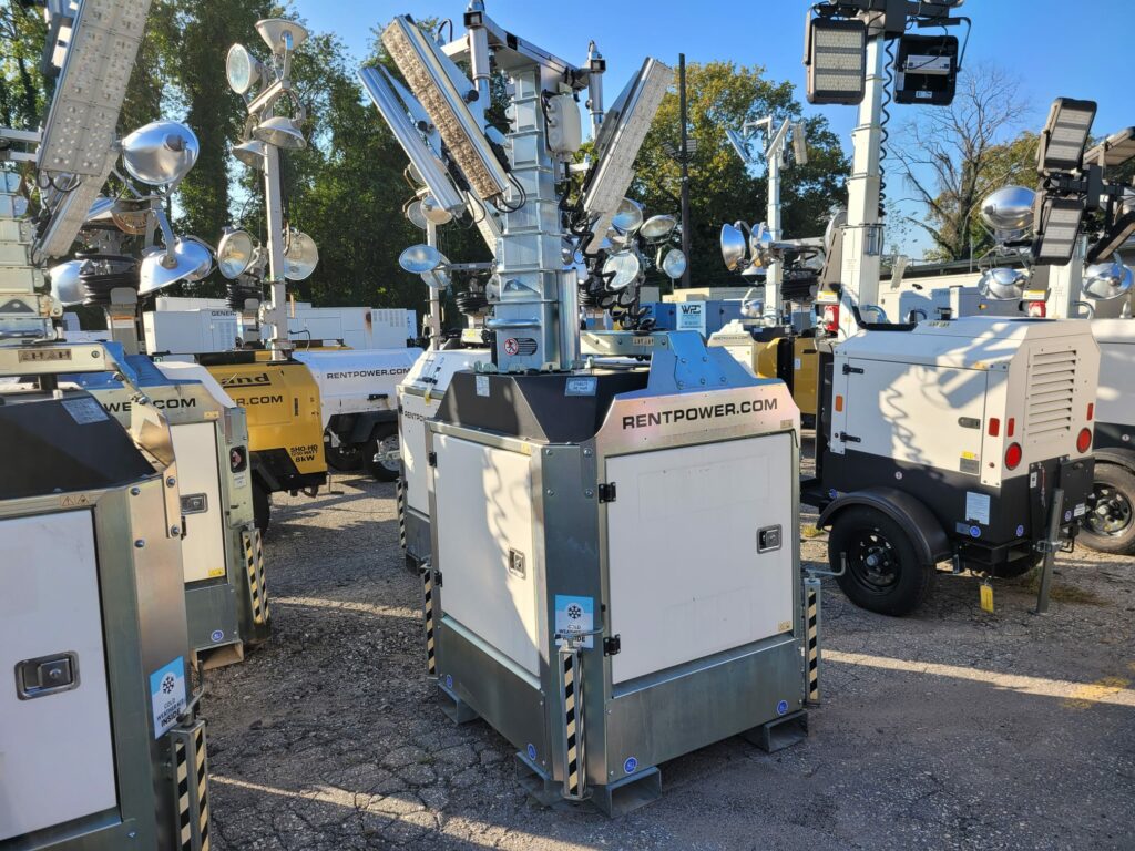 Used 2.9 kW Generac CUBE+ Portable Diesel Generator Light Tower - EPA ...